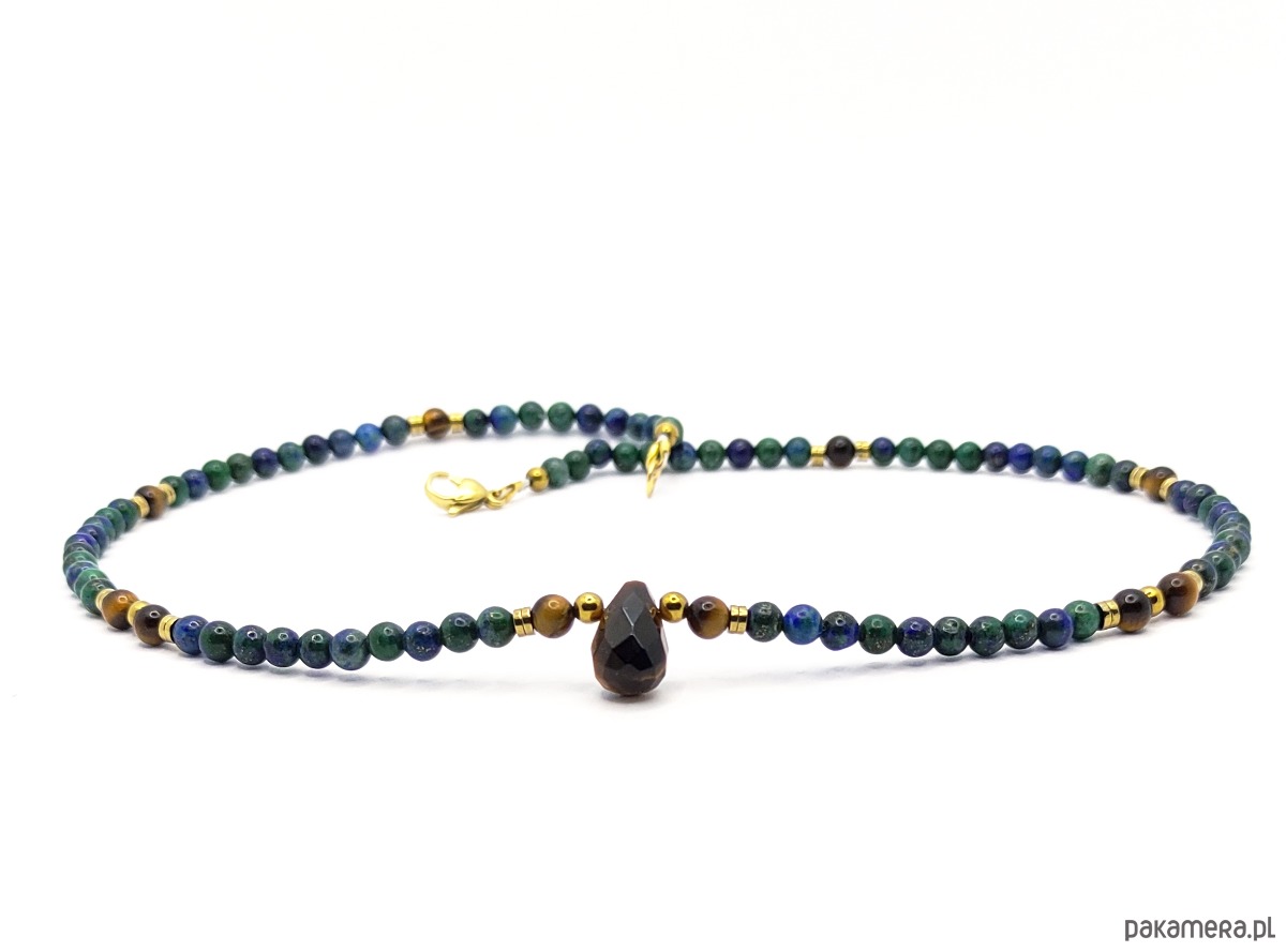 Naszyjnik z azurytów z amuletem 3691687 - Pakamera.pl