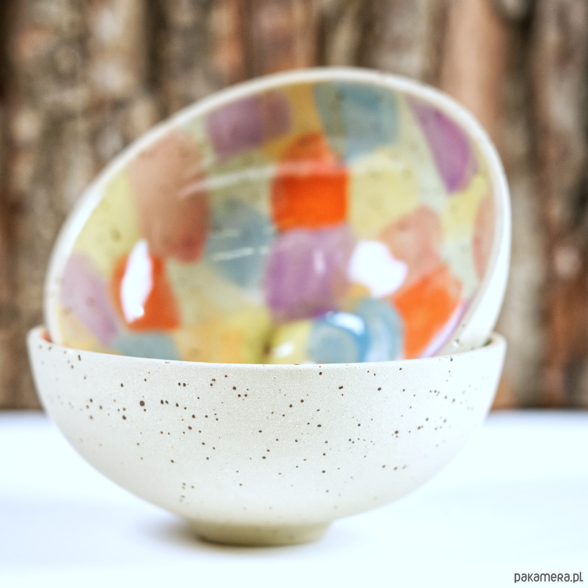 Snack Bowl Rainbow / Ręcznie robiony przez Happy Tree Pottery - Pakamera.pl