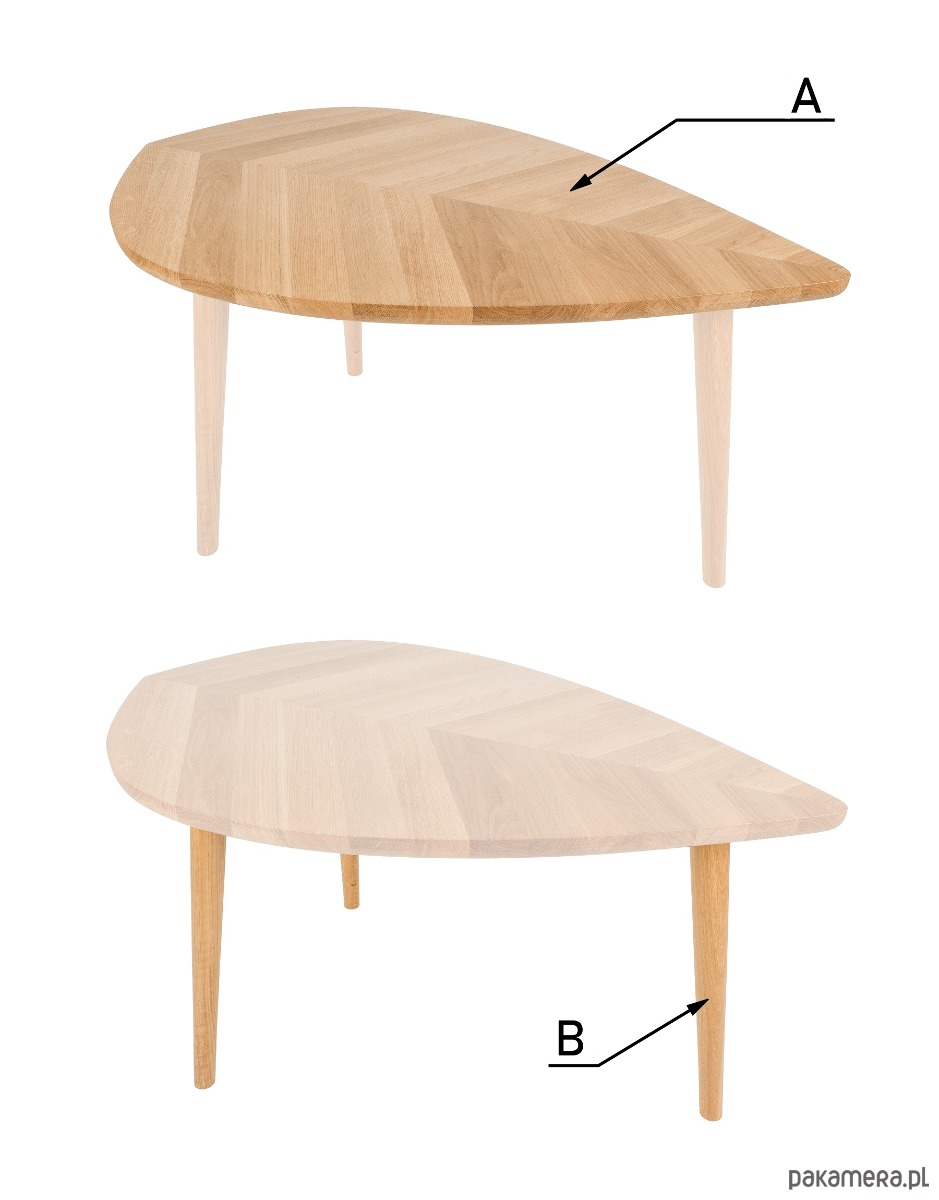 Stoliki kawowy liść buk P2 - Pakamera.pl