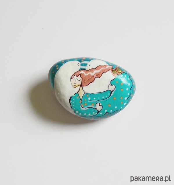 Anioł, kamyk malowany 3595088 - Pakamera.pl