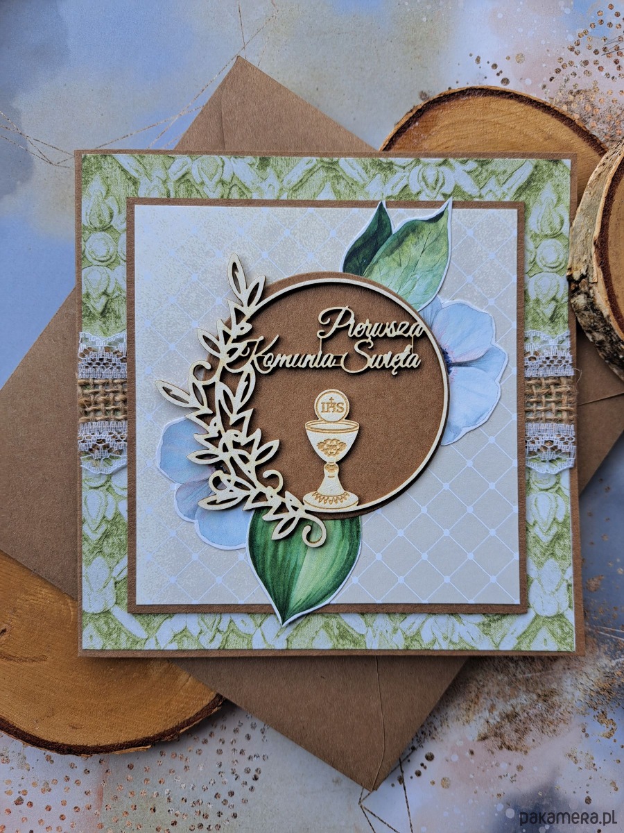 Kartka na Komunię dla chłopca (w kopercie) 3741937 - Pakamera.pl