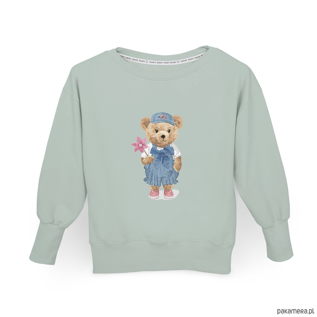 Bluza damska Fluffy Puffy Lizzy miętowa - Pakamera.pl