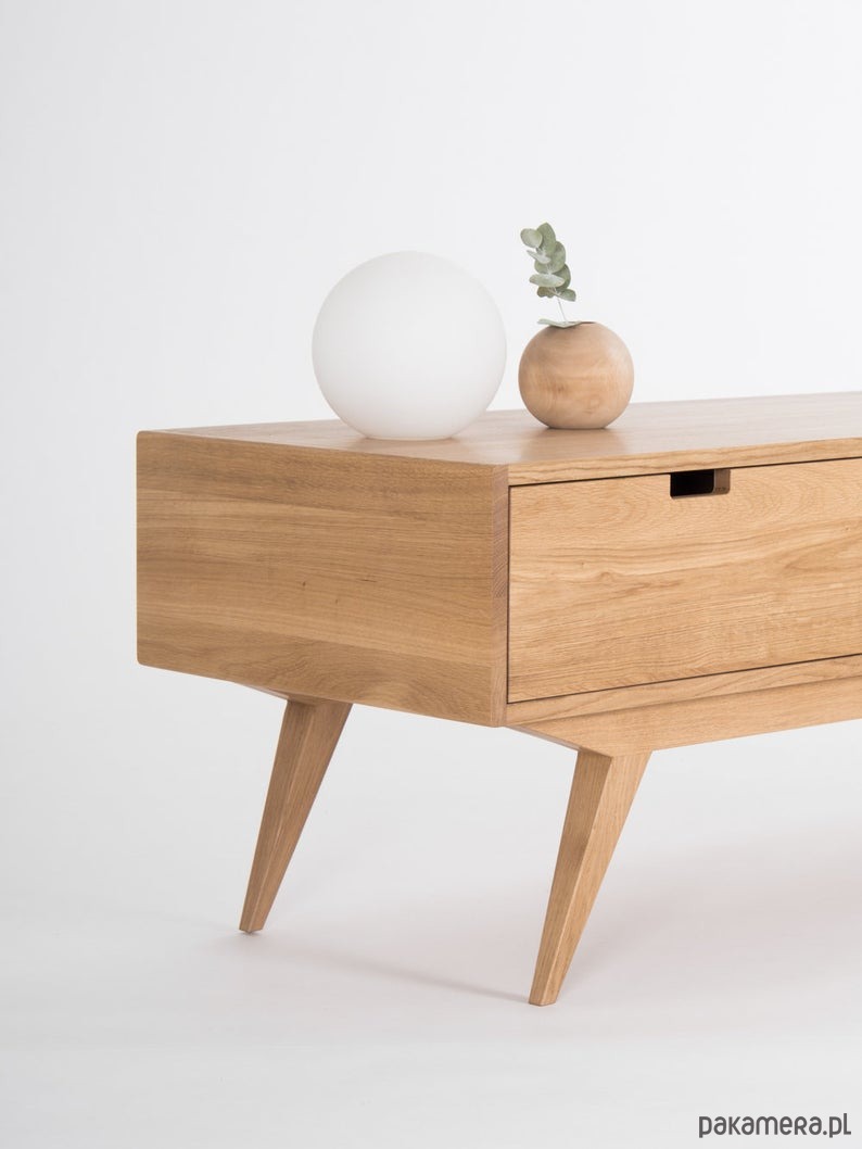 Dębowa komoda, kredens, szafka RTV - Pakamera.pl