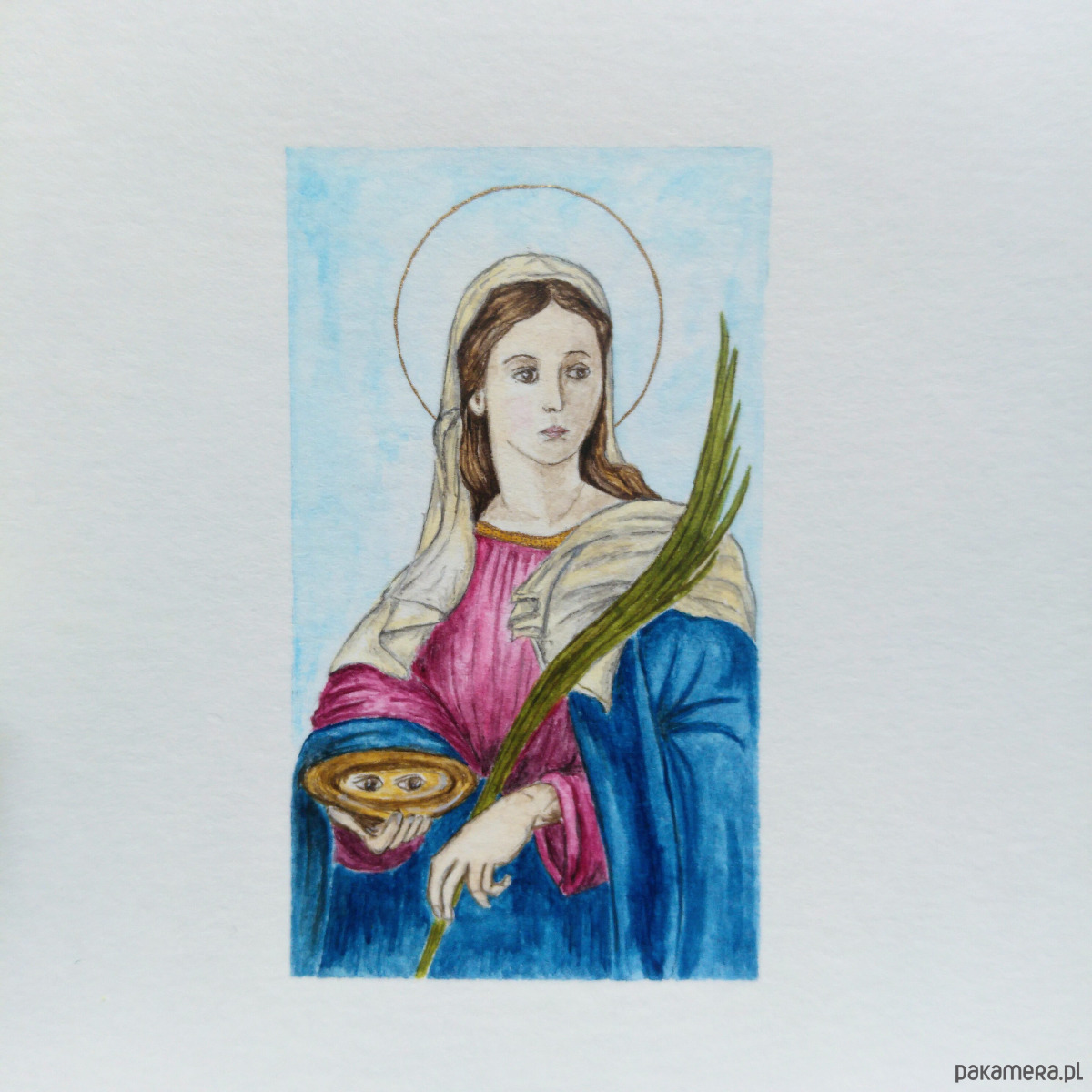 Św. Łucja, prezent na komunię , bierzmowanie - Pakamera.pl