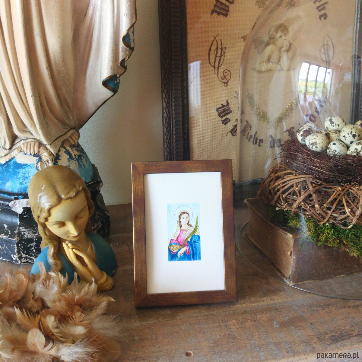 Św. Łucja, prezent na komunię , bierzmowanie - Pakamera.pl