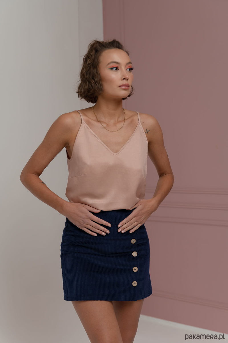 Top w stylu bieliźnianym, DYSTY PINK - Pakamera.pl