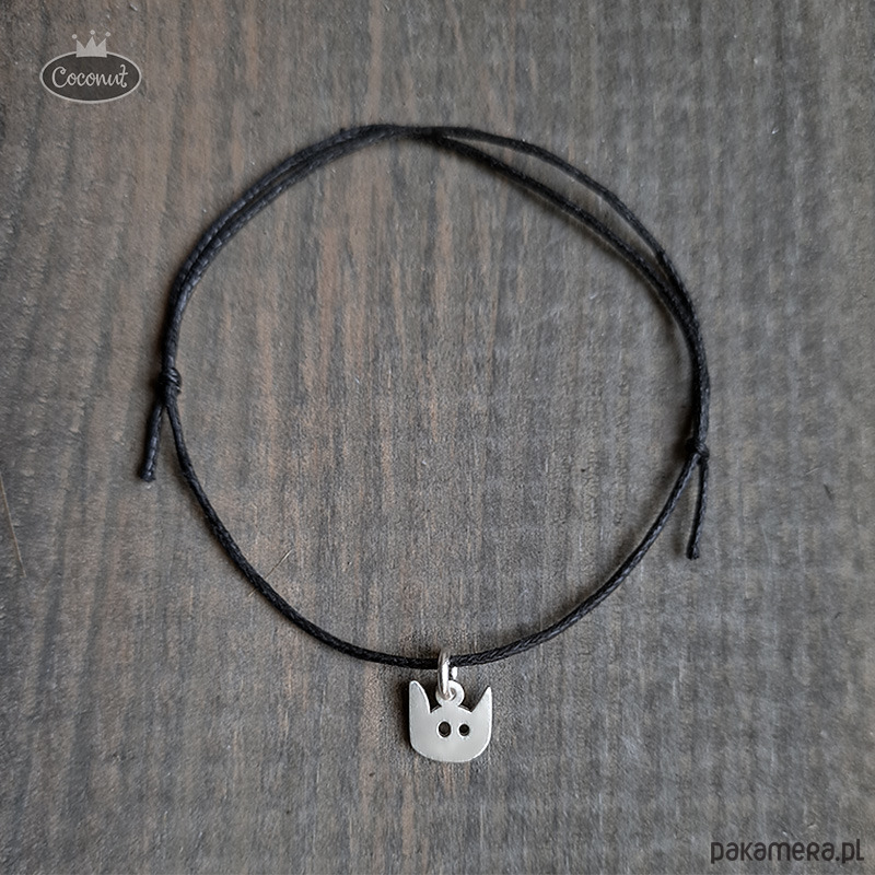 Bransoletka KITKU srebrny kotek charms 3521192 - Pakamera.pl