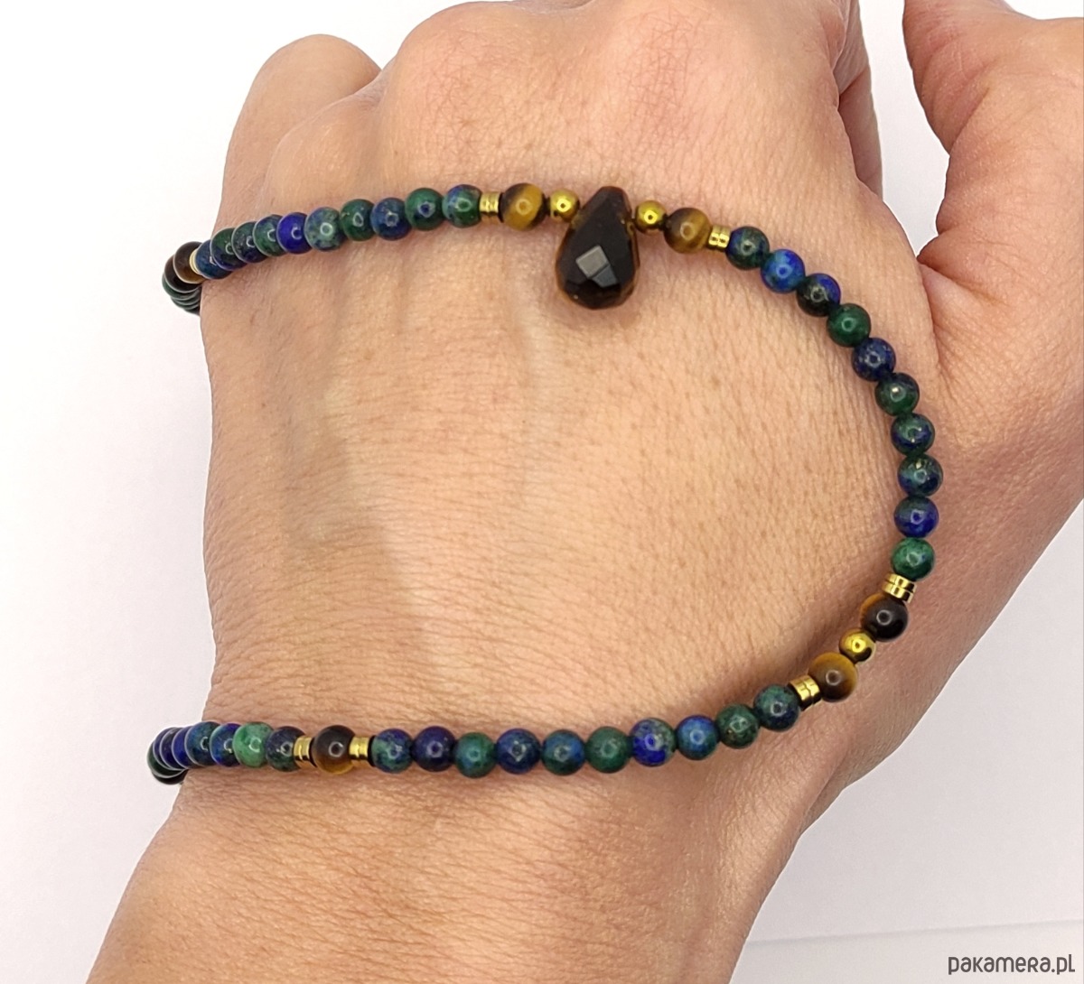 Naszyjnik z azurytów z amuletem 3691687 - Pakamera.pl