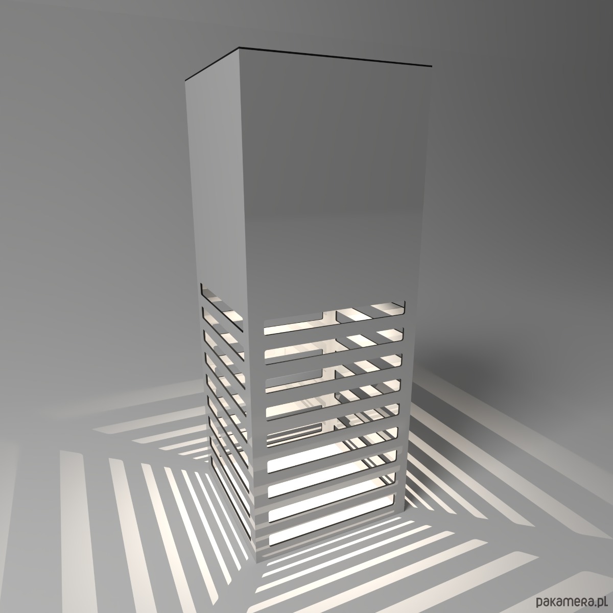 Aluminiowa donica kwietnik Azura 3 LED 3684485 - Pakamera.pl