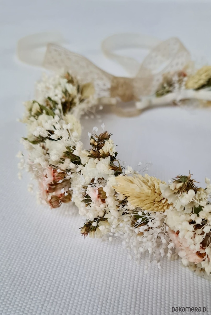 Rustykalny wianek na głowę - ślub, chrzest, sesja zdjęciowa 3208799 ...