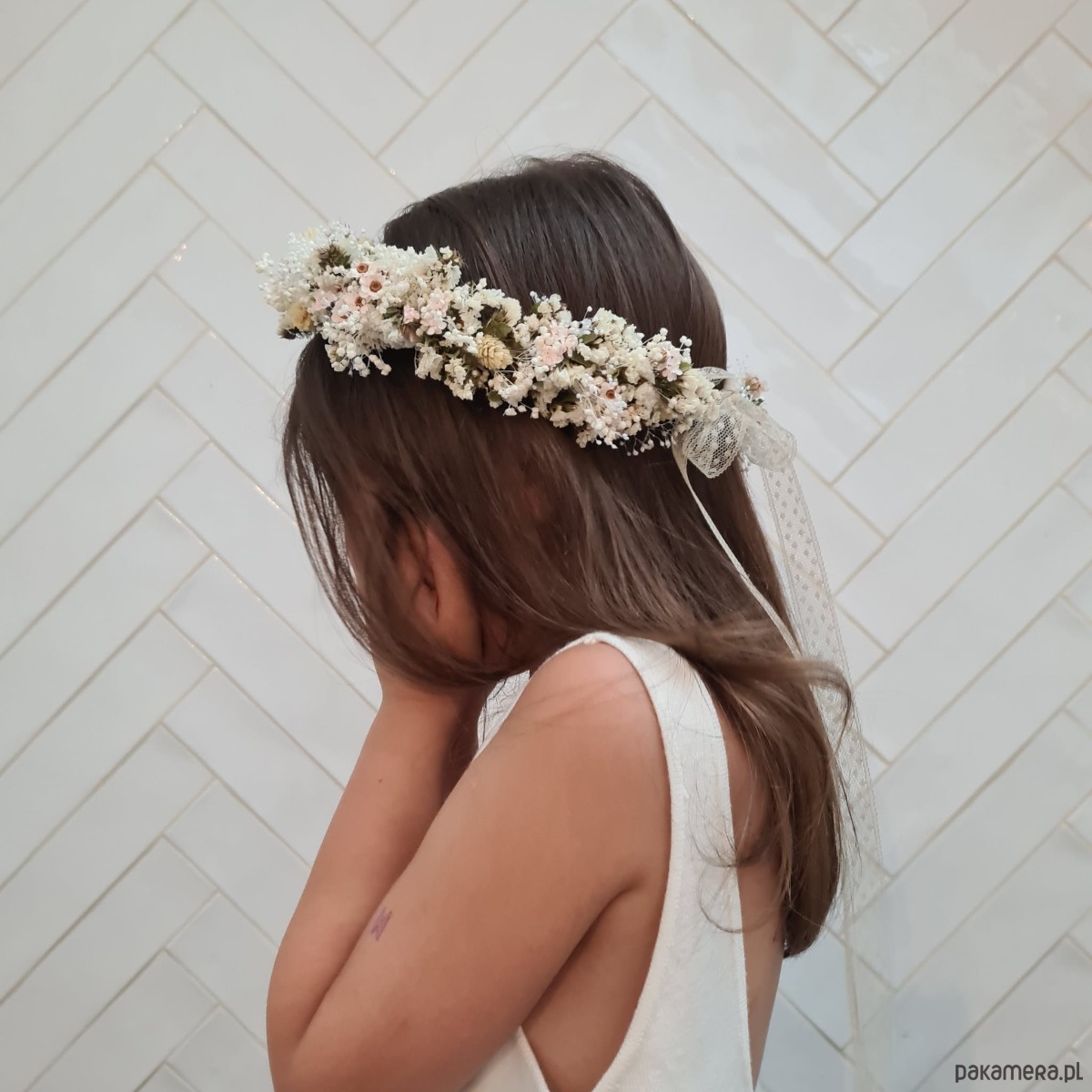 Rustykalny wianek na głowę - ślub, chrzest, sesja zdjęciowa 3208799 ...