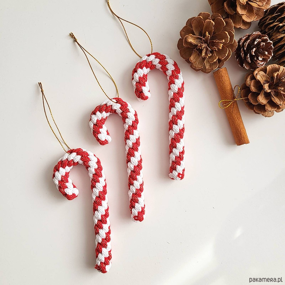 Box Świąteczny: laski "cukrowe" na choinkę, biało-czerwone 3861633 ...