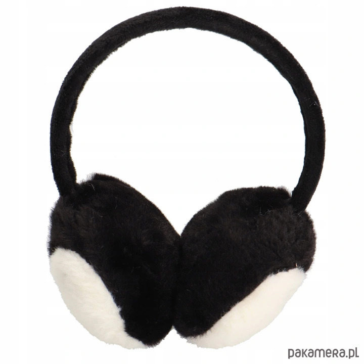 Nauszniki futrzane zimowe Pingwin - Pakamera.pl