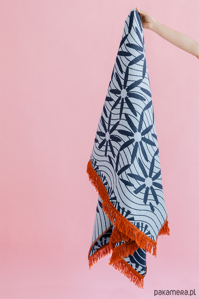 Pled żakardowy "Retro fala" - Pakamera.pl