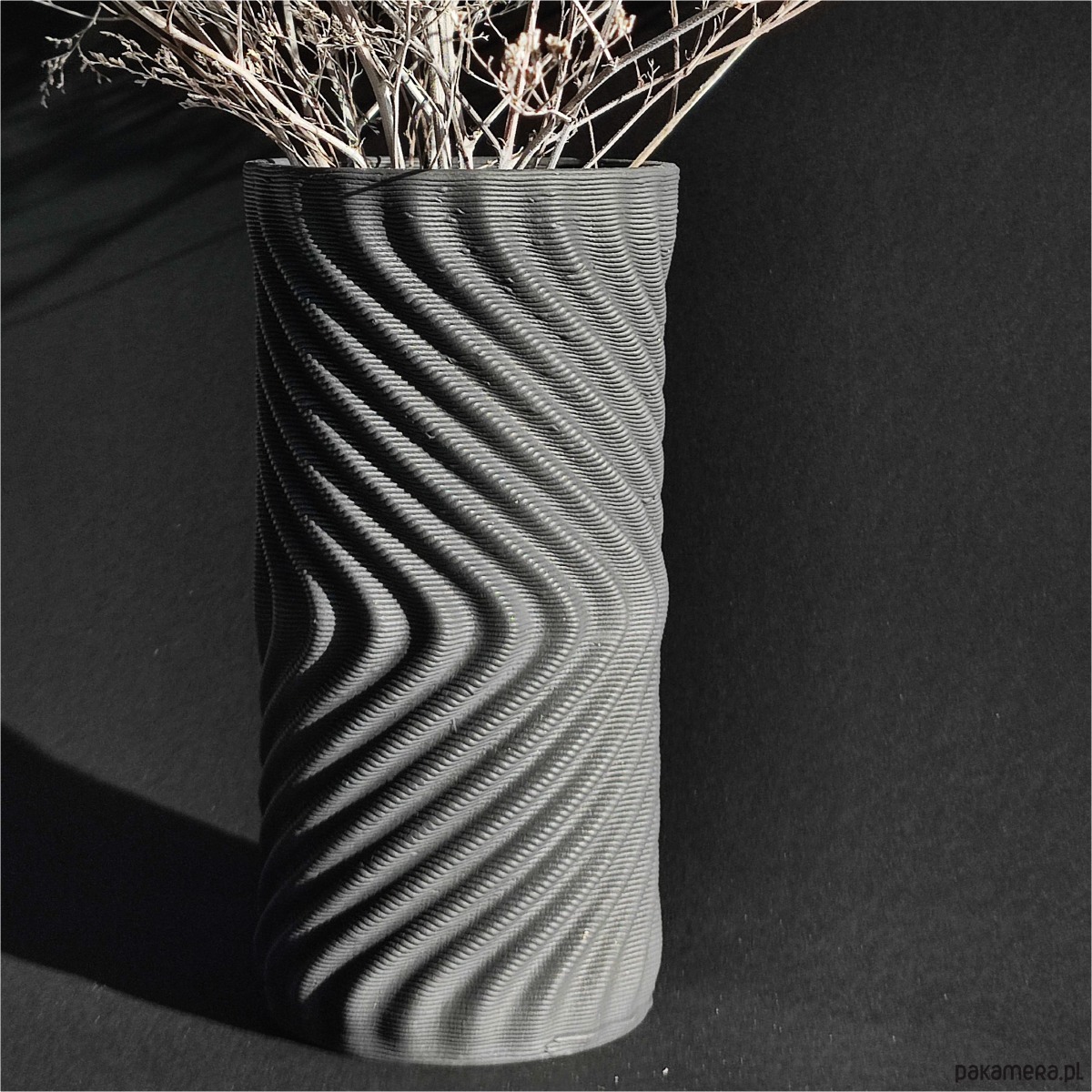 WAZON ceramiczny czarny grafit - Pakamera.pl