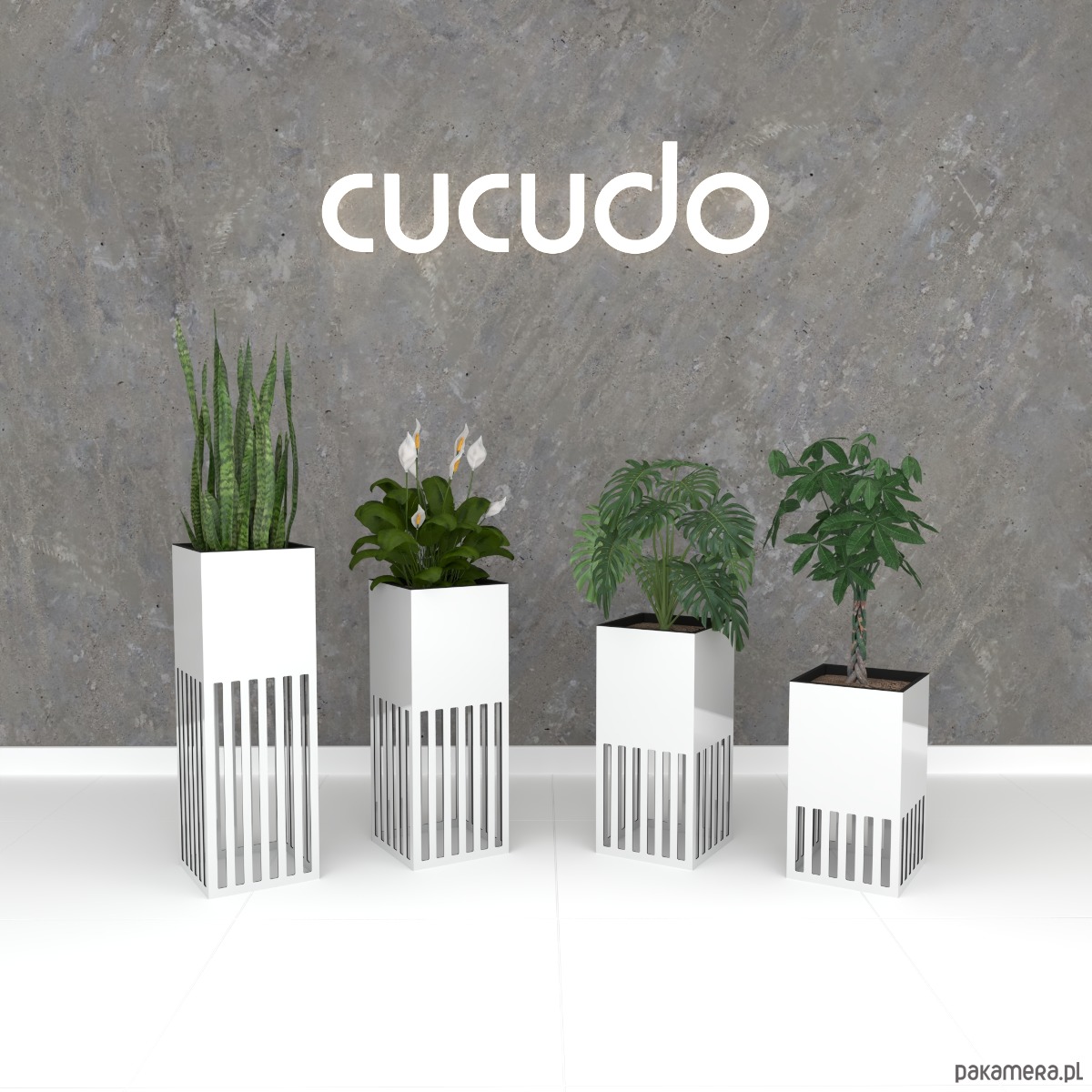 Aluminiowa donica kwietnik Azura 2 LED 3684489 - Pakamera.pl