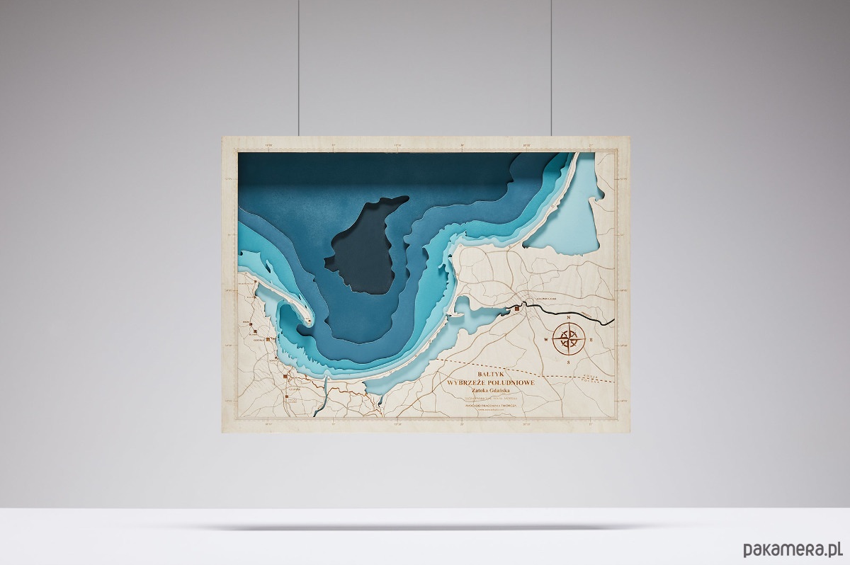 Mapa Zatoki Gdańskiej - Pakamera.pl