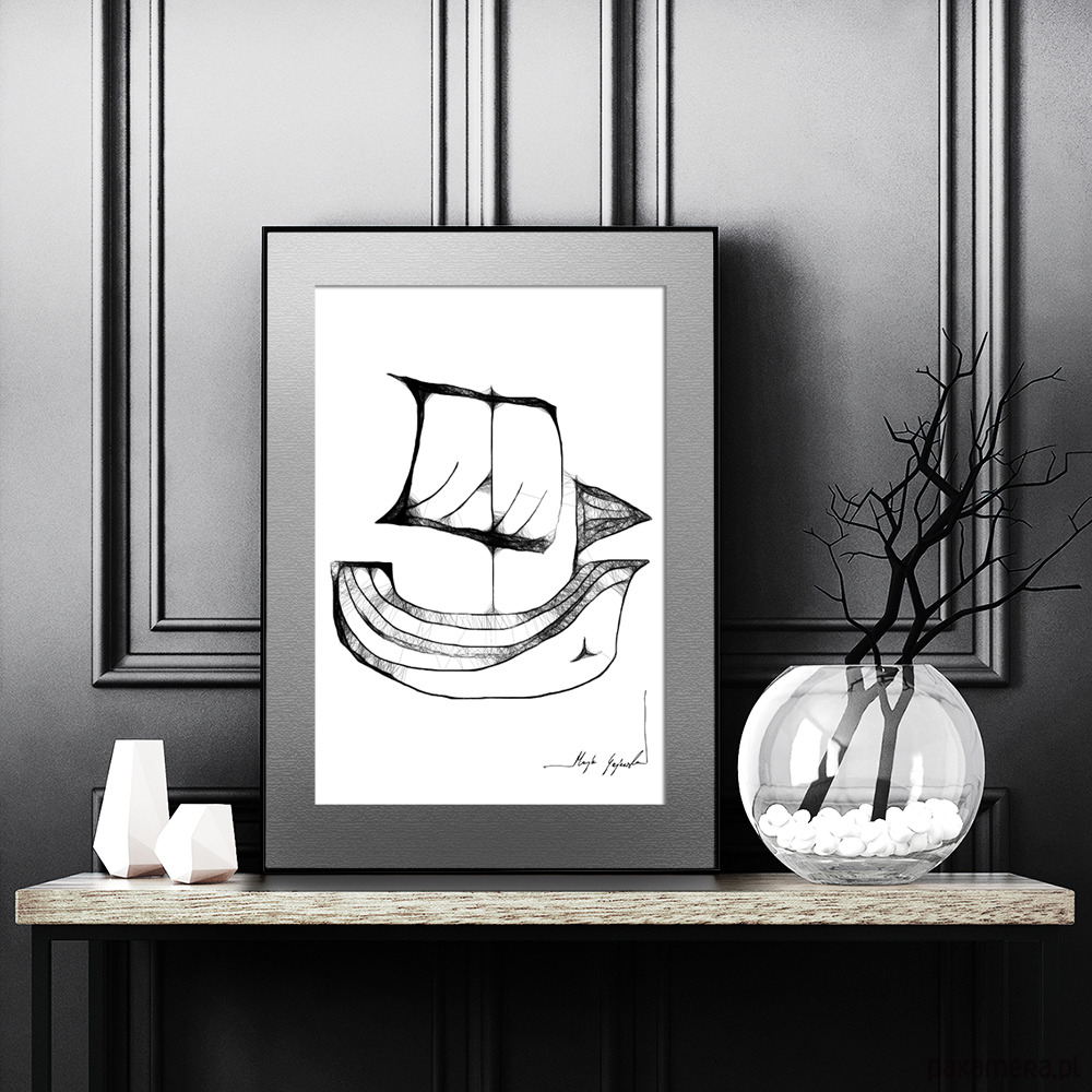 GRAFIKA 20 - statek - Pakamera.pl