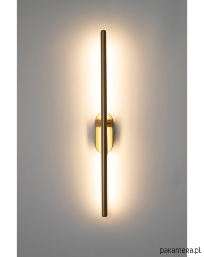 Lampa Ścienna Kinkiet Ścienny Linea Złota 60 cm - Pakamera.pl