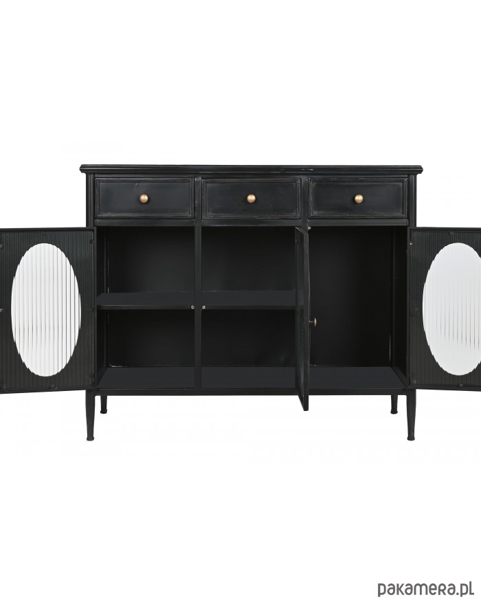 Komoda Metalowa Crystal Noir 3801895 - Pakamera.pl