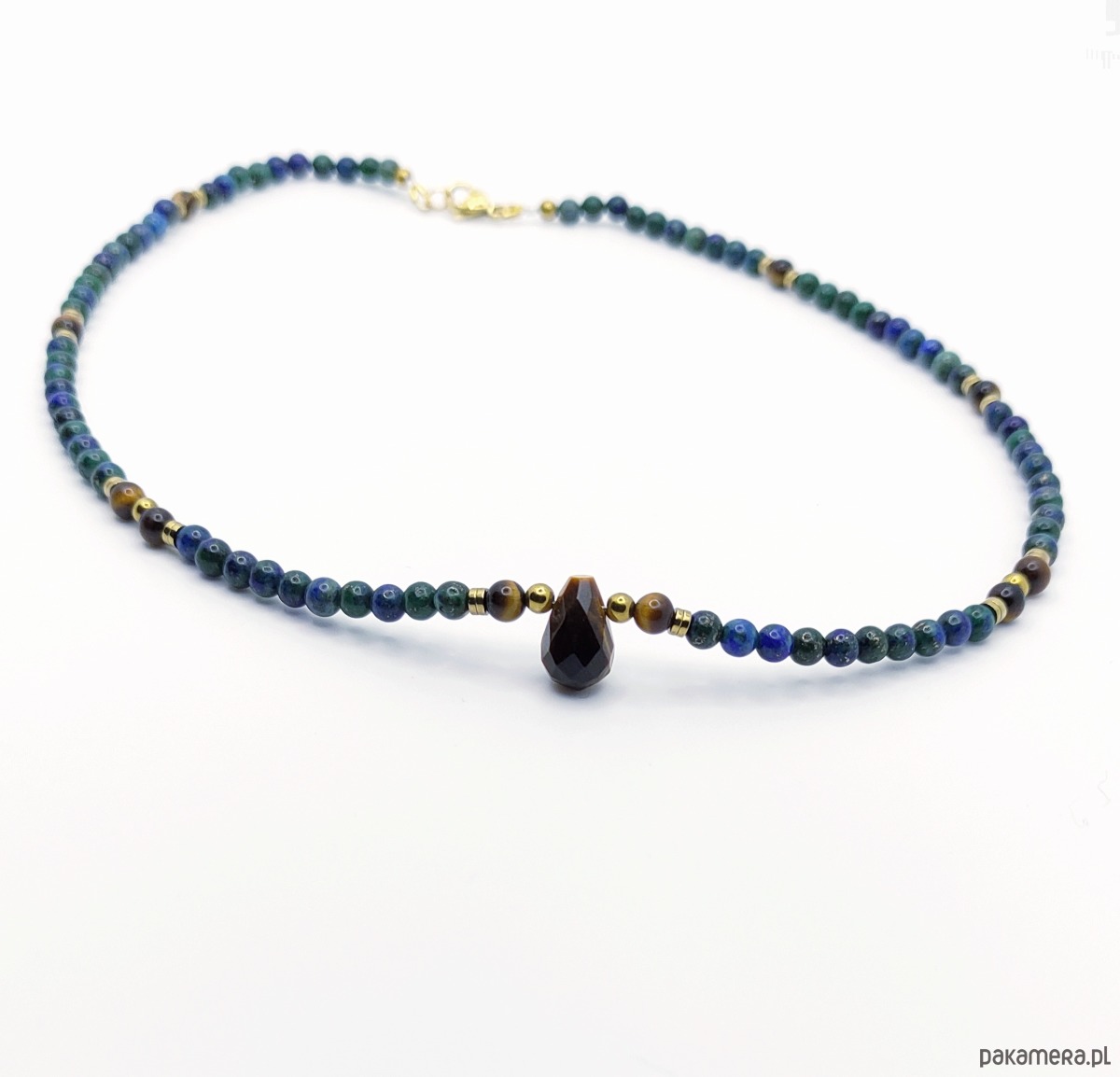 Naszyjnik z azurytów z amuletem 3691687 - Pakamera.pl