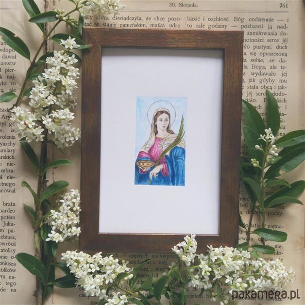 Św. Łucja, prezent na komunię , bierzmowanie - Pakamera.pl